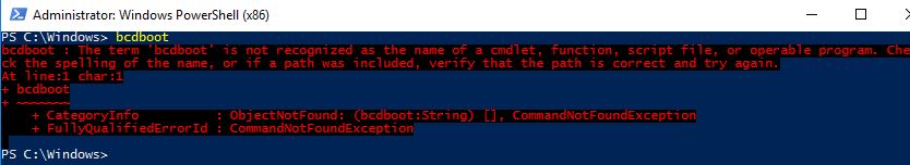 bcdboot.exe not found · Issue #665 · AutomatedLab/AutomatedLab · GitHub