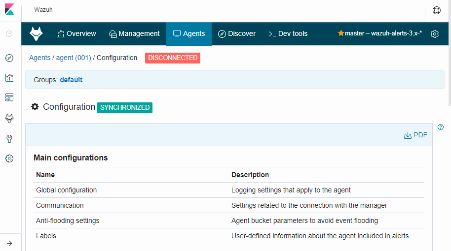 Export agent configuration · Issue #1340 · wazuh/wazuh-dashboard-plugins · GitHub