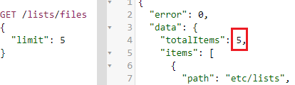 GET /lists/files totalItems response value is not correct · Issue #4575 · wazuh/wazuh · GitHub