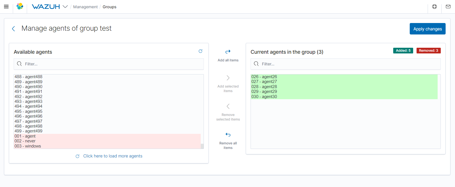 Migrate Manage Agents Of Group To React · Issue 2383 · Wazuhwazuh Dashboard Plugins · Github