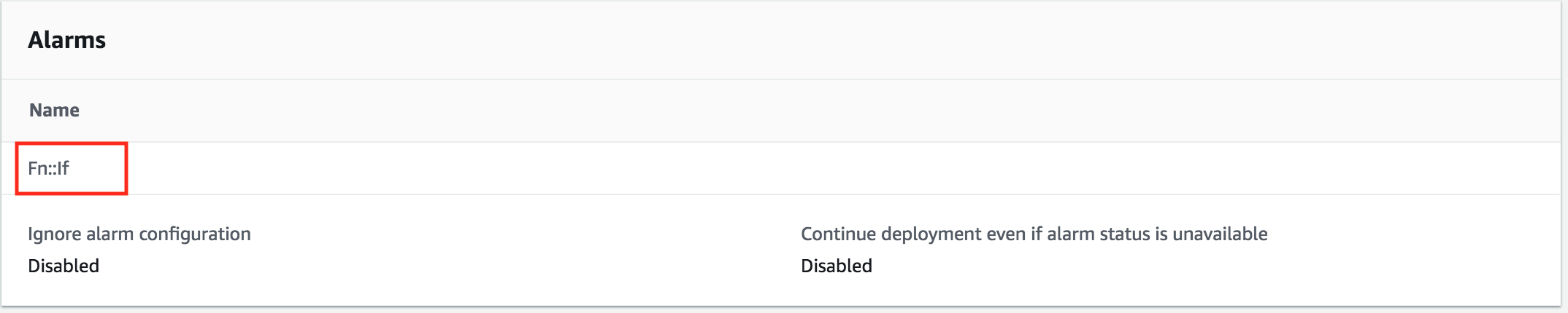 "Enabled" field in "DeploymentPreference" for "AWS::Serverless::Function" is ignored if it is a ...