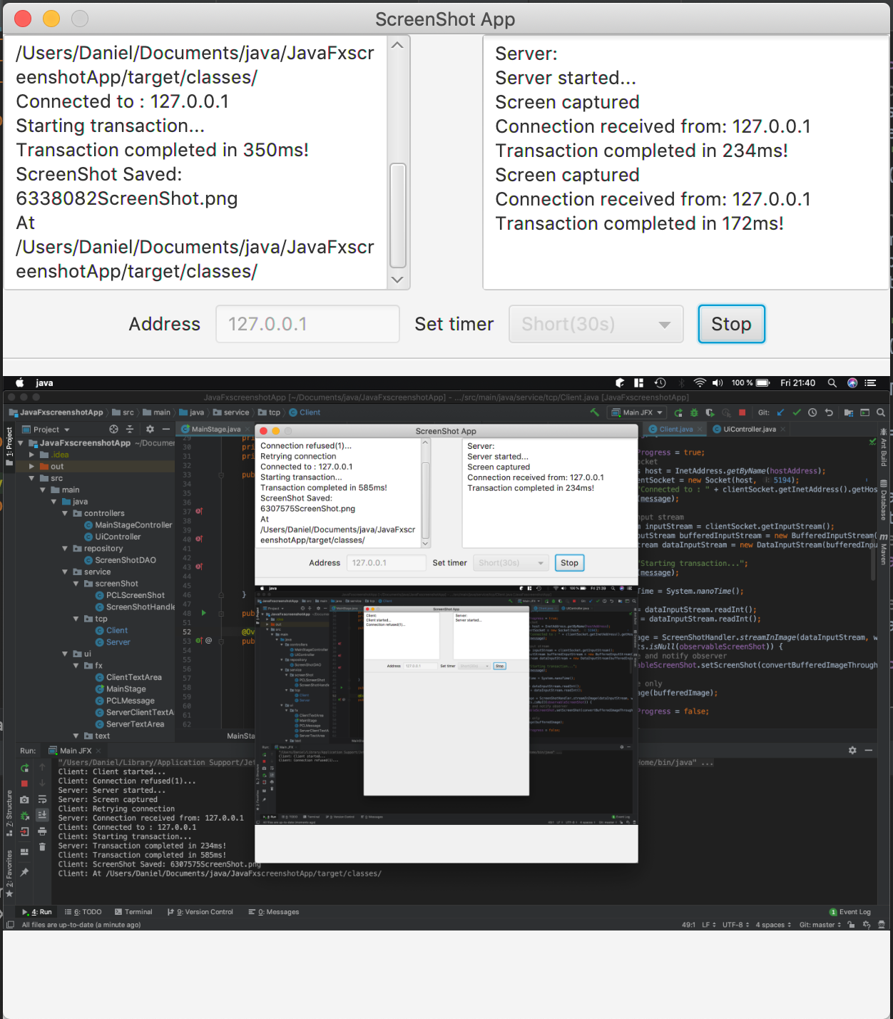 GitHub - daniel-np/ScreenShotOverTCPClient-Server: A JavaFX Client and Server that takes ...