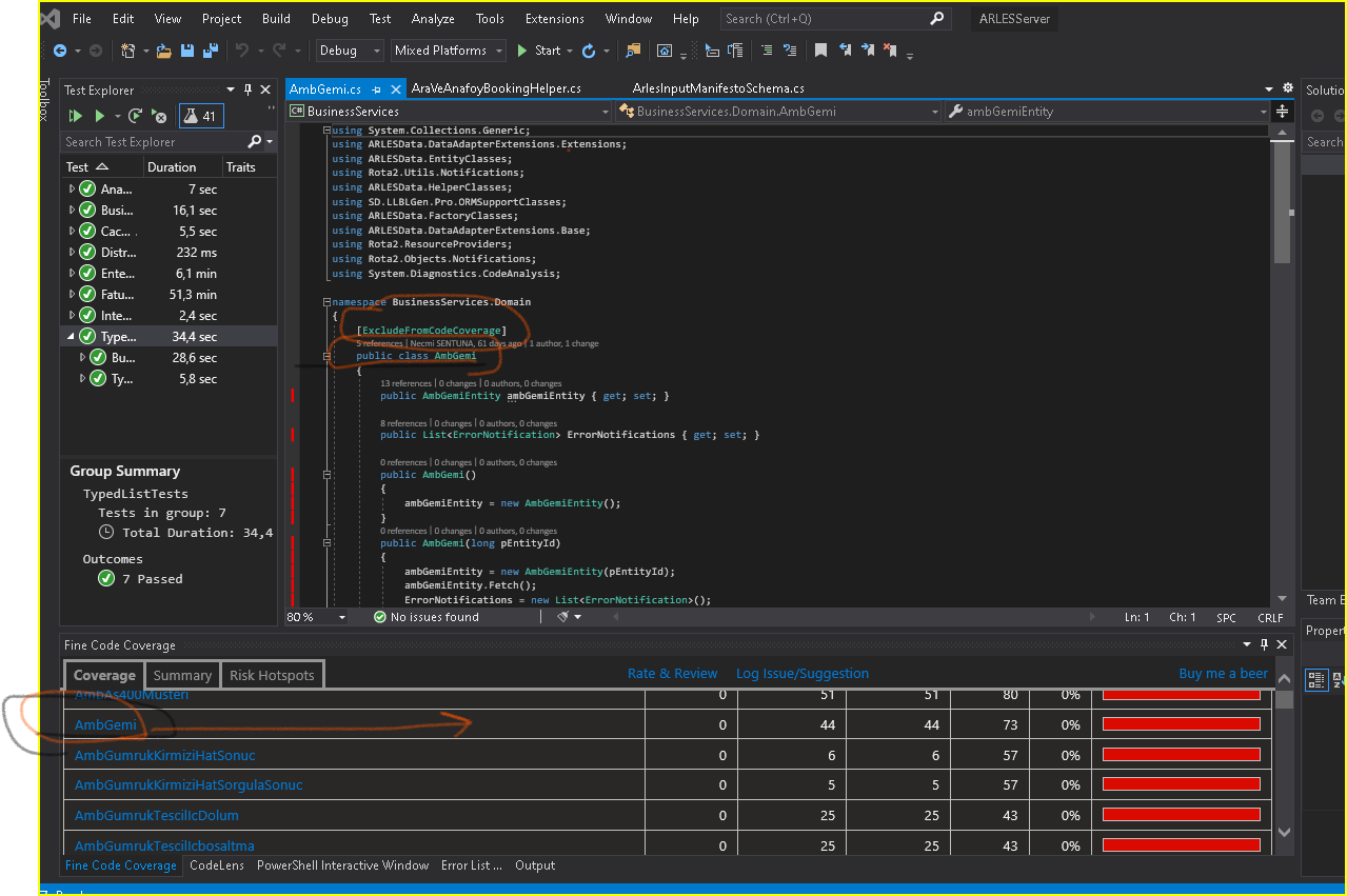 about [ExcludeFromCodeCoverage] · Issue #22 · FortuneN/FineCodeCoverage · GitHub