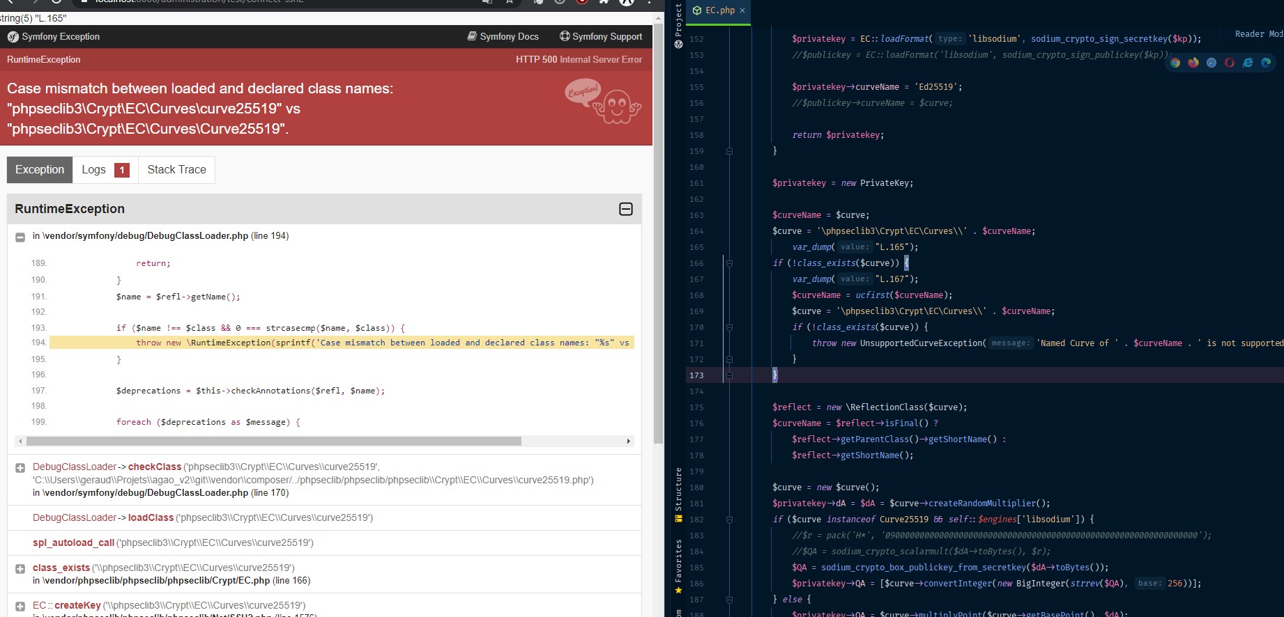 Case Mismatch Between Loaded And Declared Class Names · Issue 1570 · Phpseclibphpseclib · Github