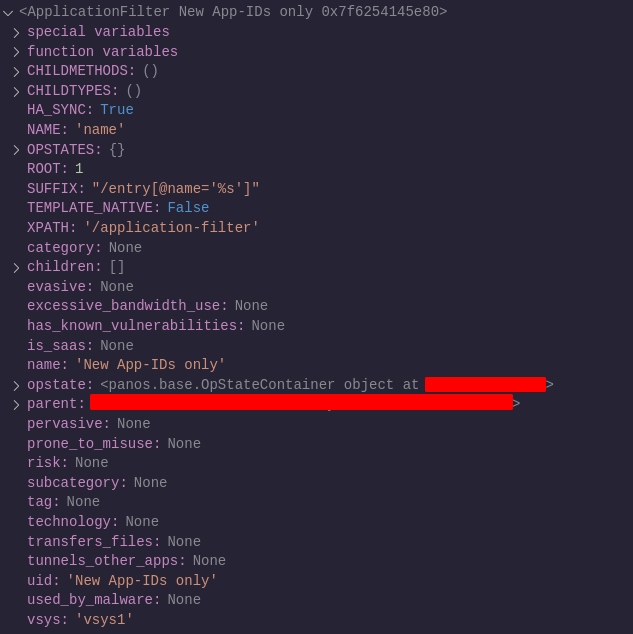 Application · Issue #518 · PaloAltoNetworks/pan-os-python · GitHub