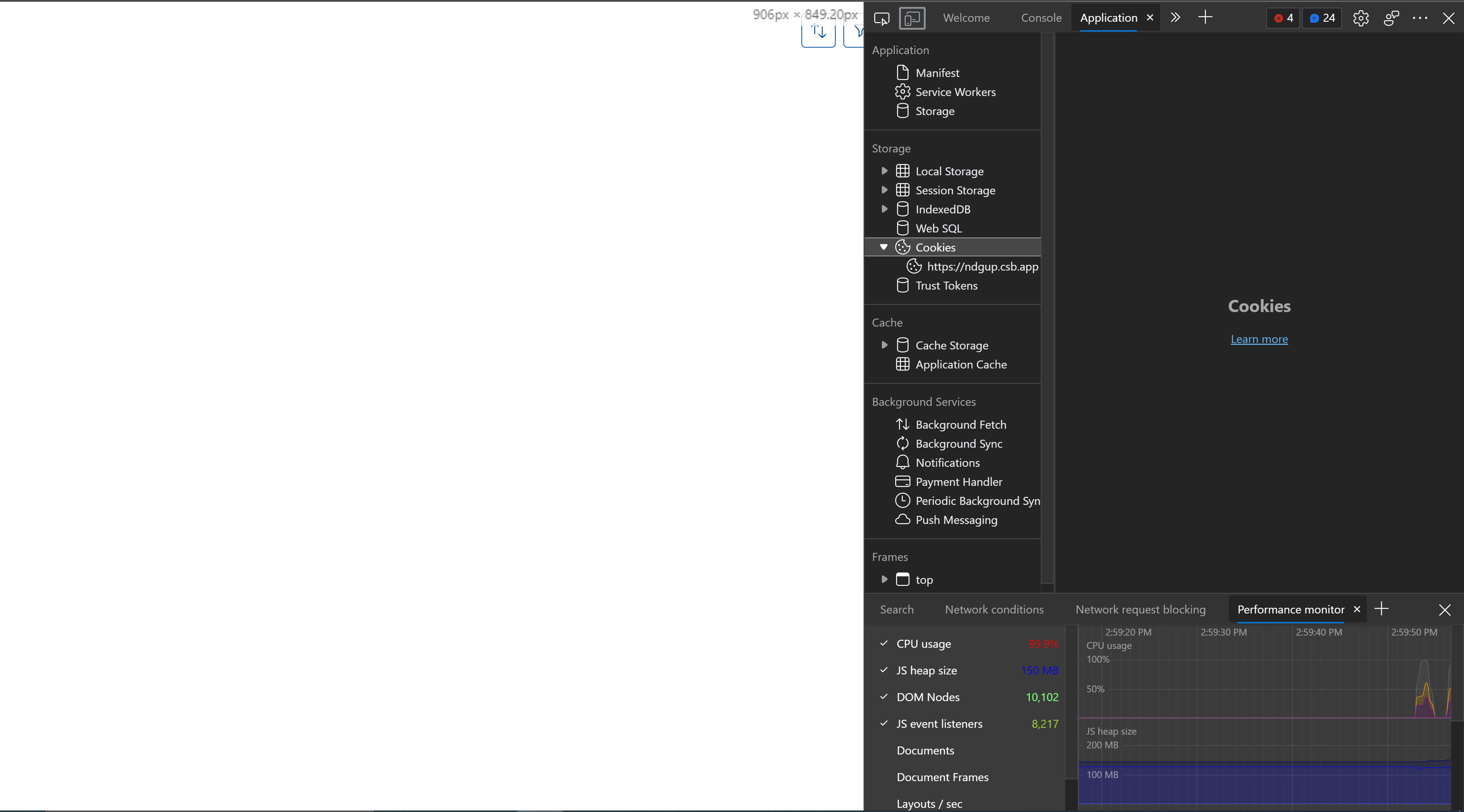 Toolbar: Freezes page · Issue #2199 · SAP/ui5-webcomponents-react · GitHub
