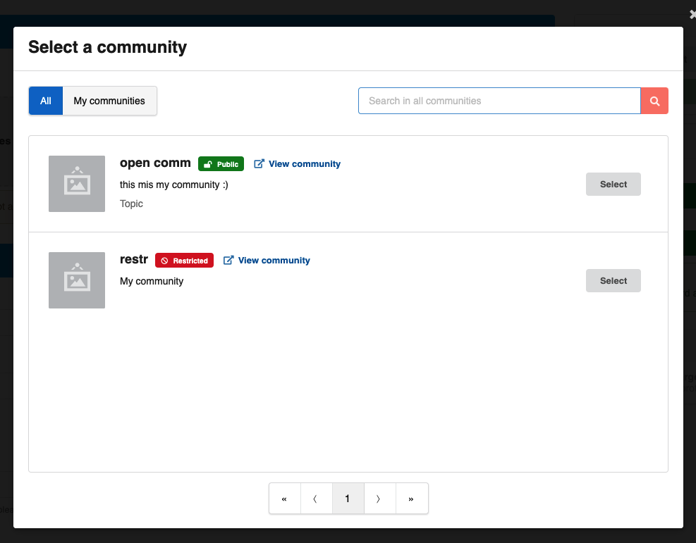 communities: add `restricted` label to the community header if the community is restricted ...