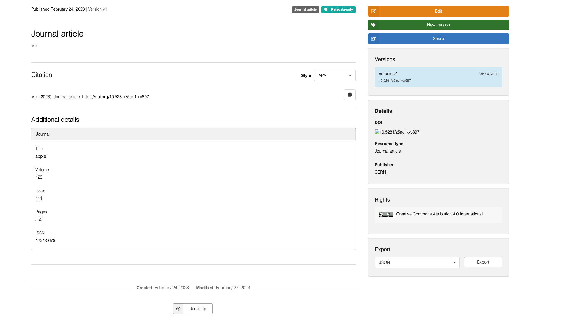 Implement journal field · Issue #1191 · inveniosoftware/invenio-rdm-records · GitHub
