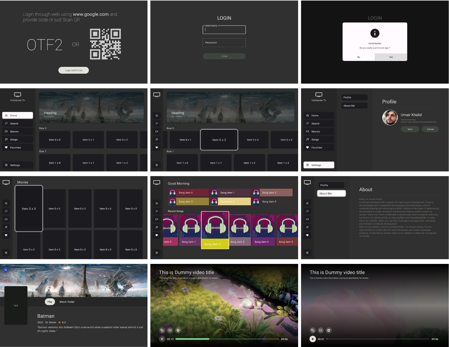 GitHub - UmairKhalid786/ComposeTv: Android TV built using Jetpack Compose TV APIs