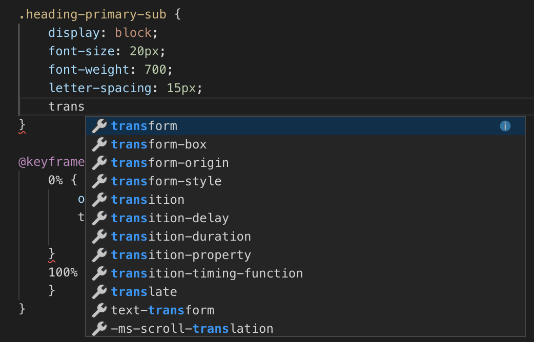 Intellisense Stops Giving Suggestions Inside A Css Mixin · Issue 70097 · Microsoftvscode · Github