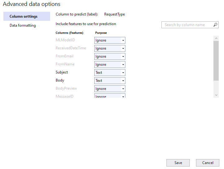 Ignore GUID columns · Issue #1504 · dotnet/machinelearning-modelbuilder ...