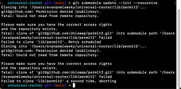 NPM package cannot find Permit2 library · Issue #186 · Uniswap/universal-router · GitHub