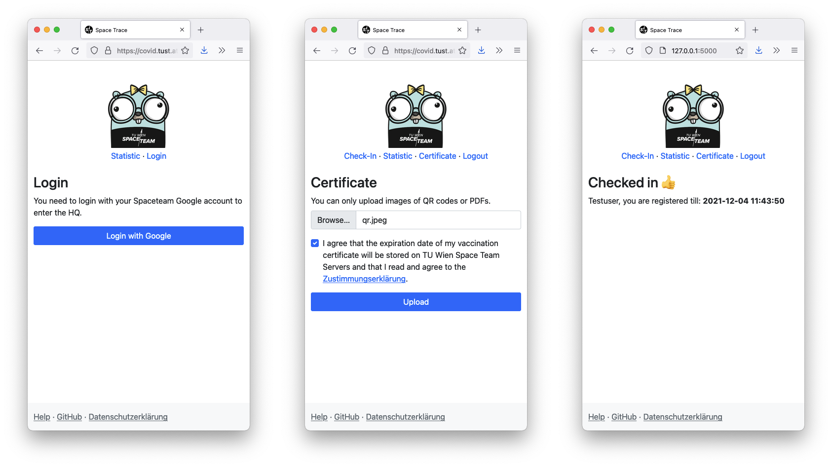 GitHub - SpaceTeam/space-trace: Covid tracing service for the Space Team and Racing Team.