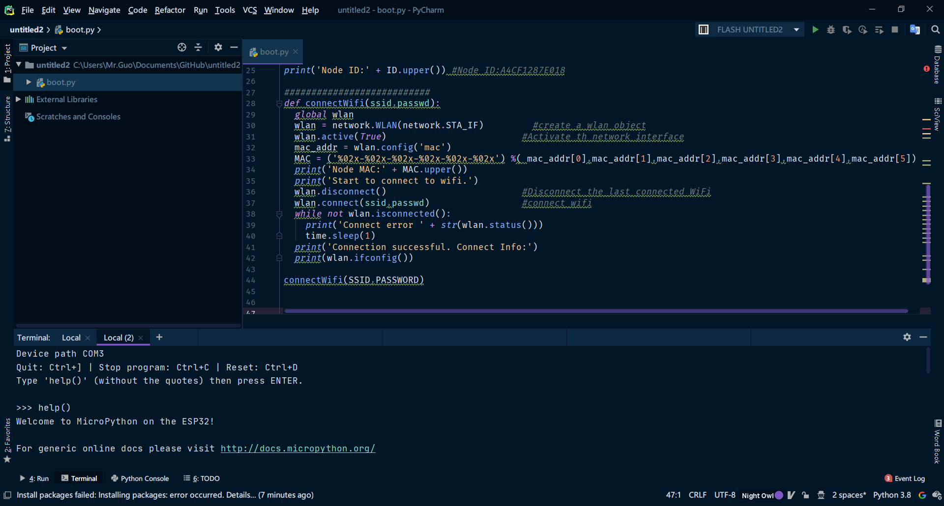 Could you make this to be able to use for ESP32? · Issue #100 · JetBrains/intellij-micropython ...
