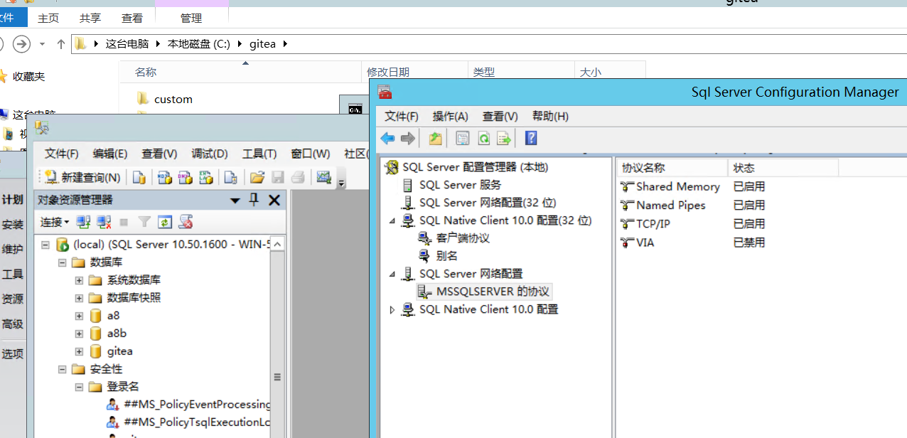 MSSQL:An existing connection was forcibly closed by the remote host ...