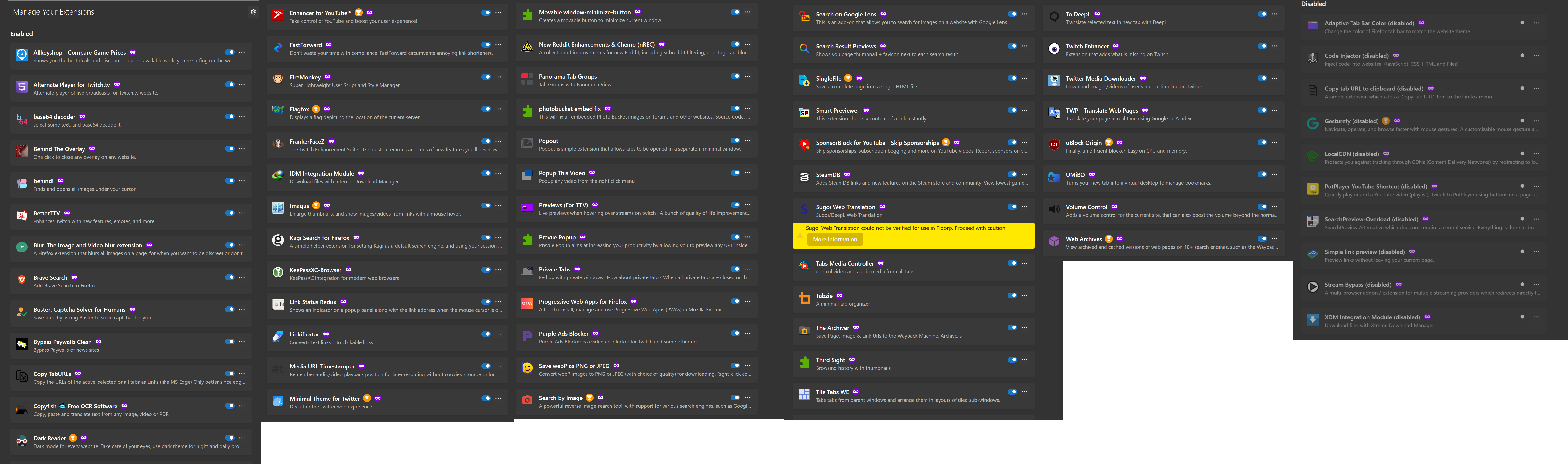 [Bug] Theme menu just shows extensions. · Issue #124 · Floorp-Projects/Floorp · GitHub
