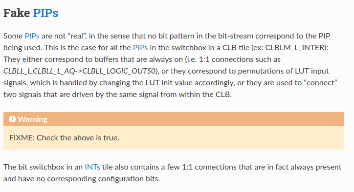 Check info about fake pips in INT switch box? · Issue #806 · f4pga/prjxray · GitHub