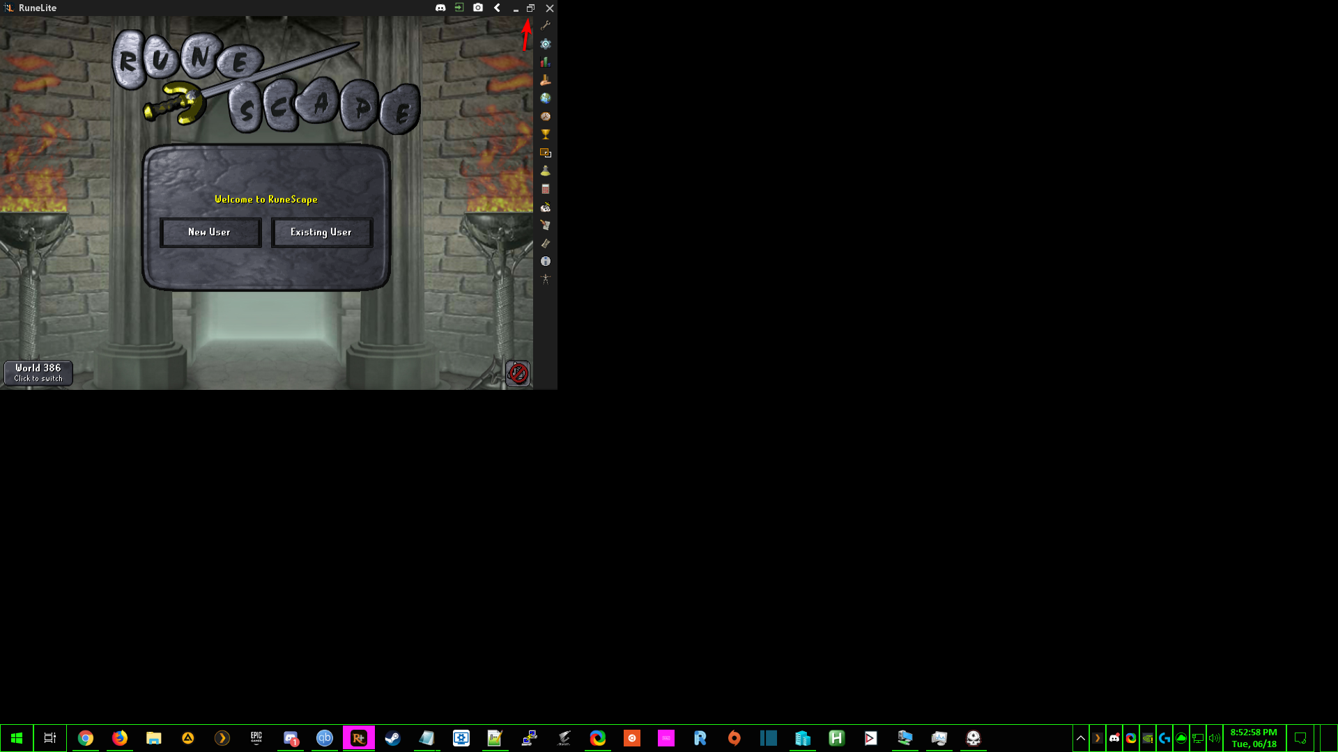 RuneLite uses launched monitor resolution for determining resolution to expand to when ...