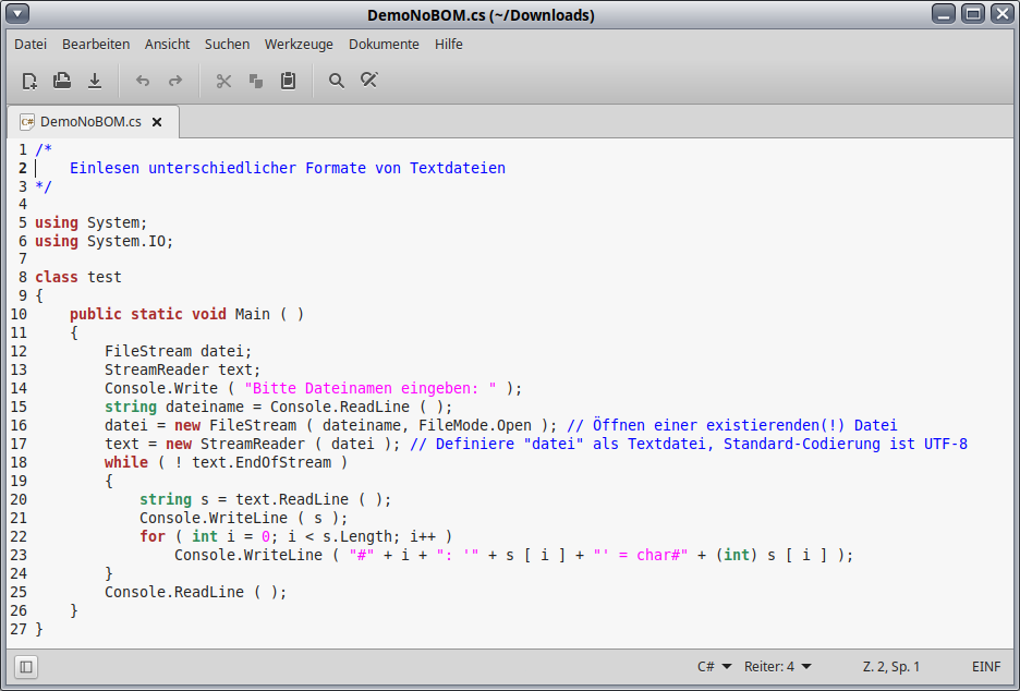 Markdown - utf8 BOM issue - Xed 2.6.0 · Issue #390 · linuxmint/xed · GitHub