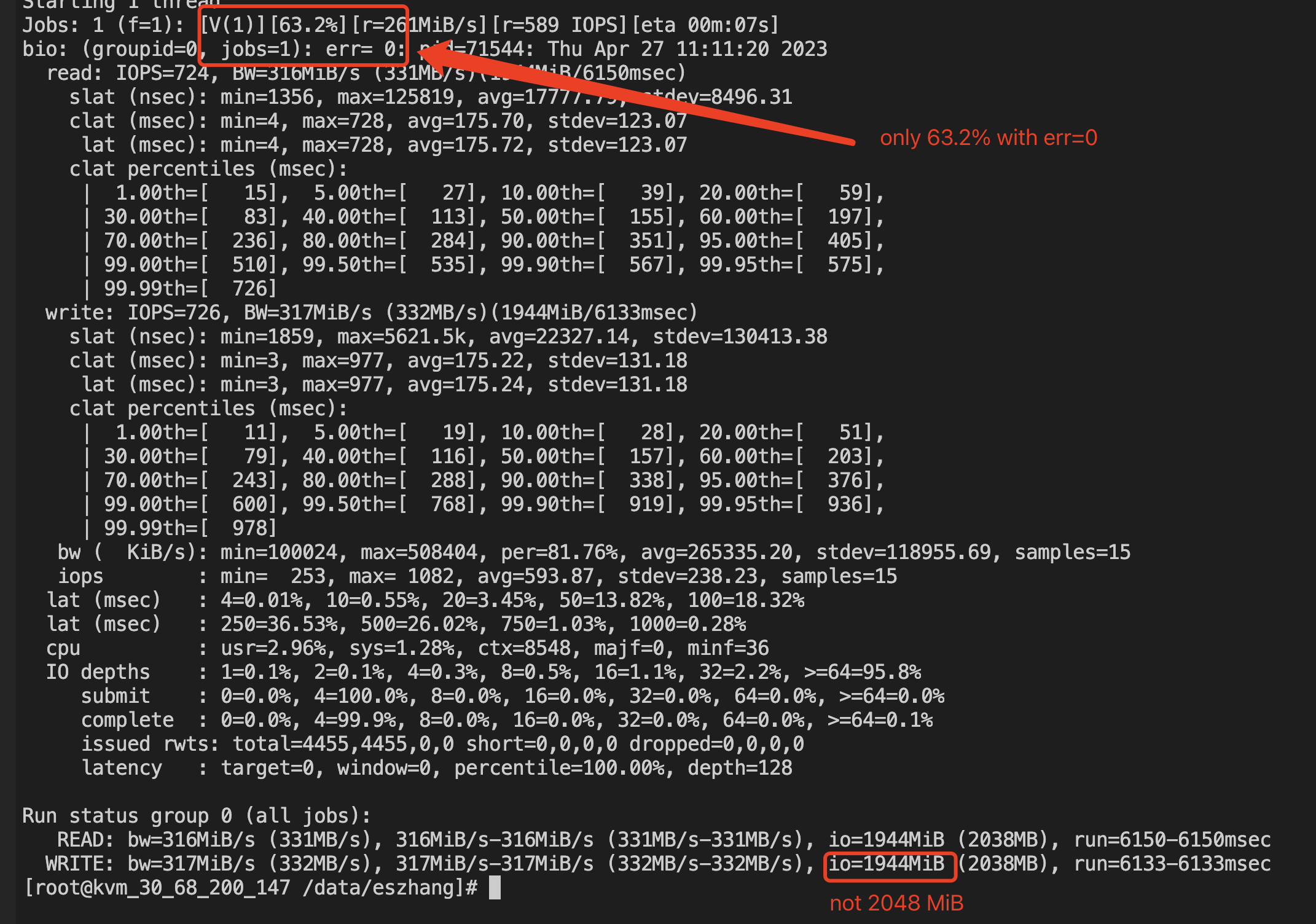 Fio Param Size Disk Size With Random Write Not Full Disk Write