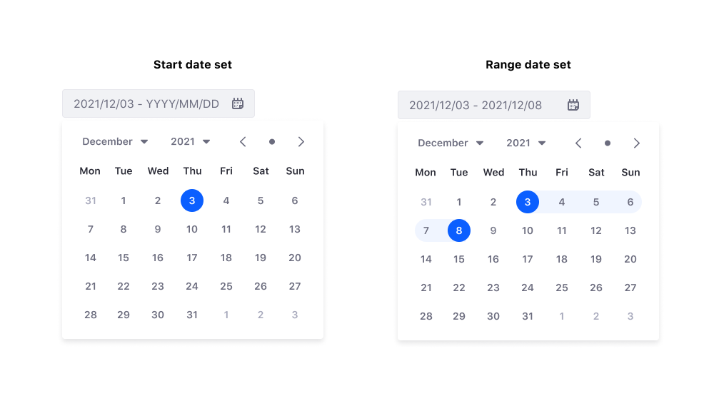 [Date Picker] Date Range · Issue #3986 · liferay/clay · GitHub