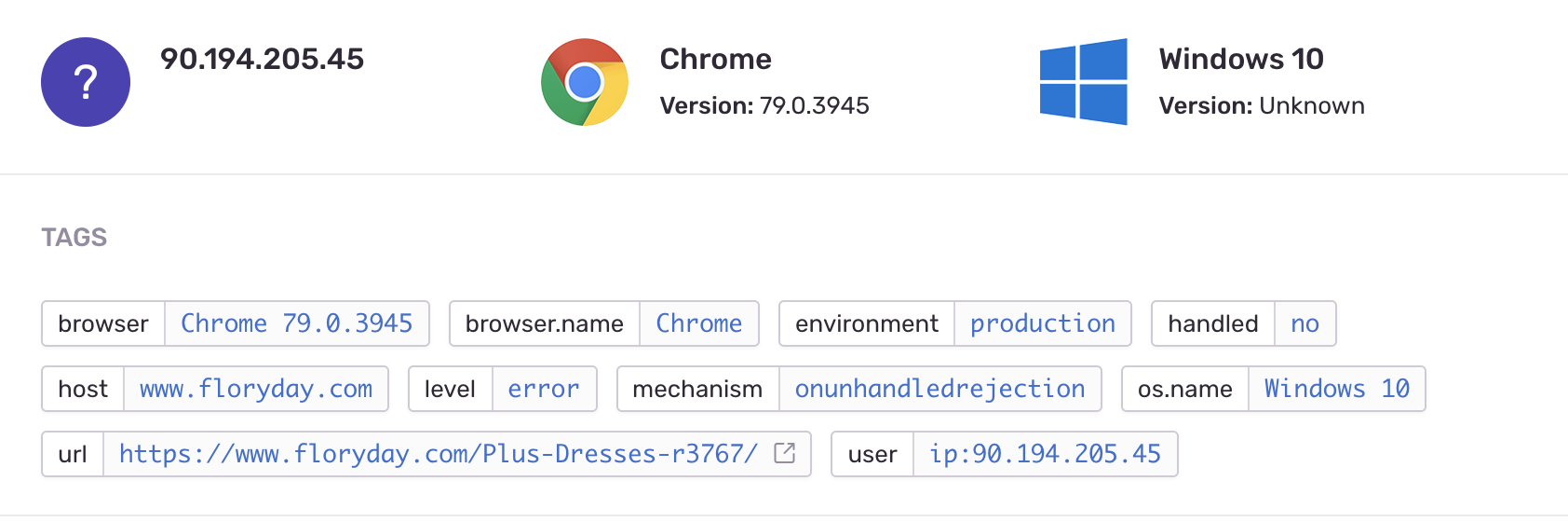 ignoreErrors doesnt seems to work · Issue #2520 · getsentry/sentry-javascript · GitHub