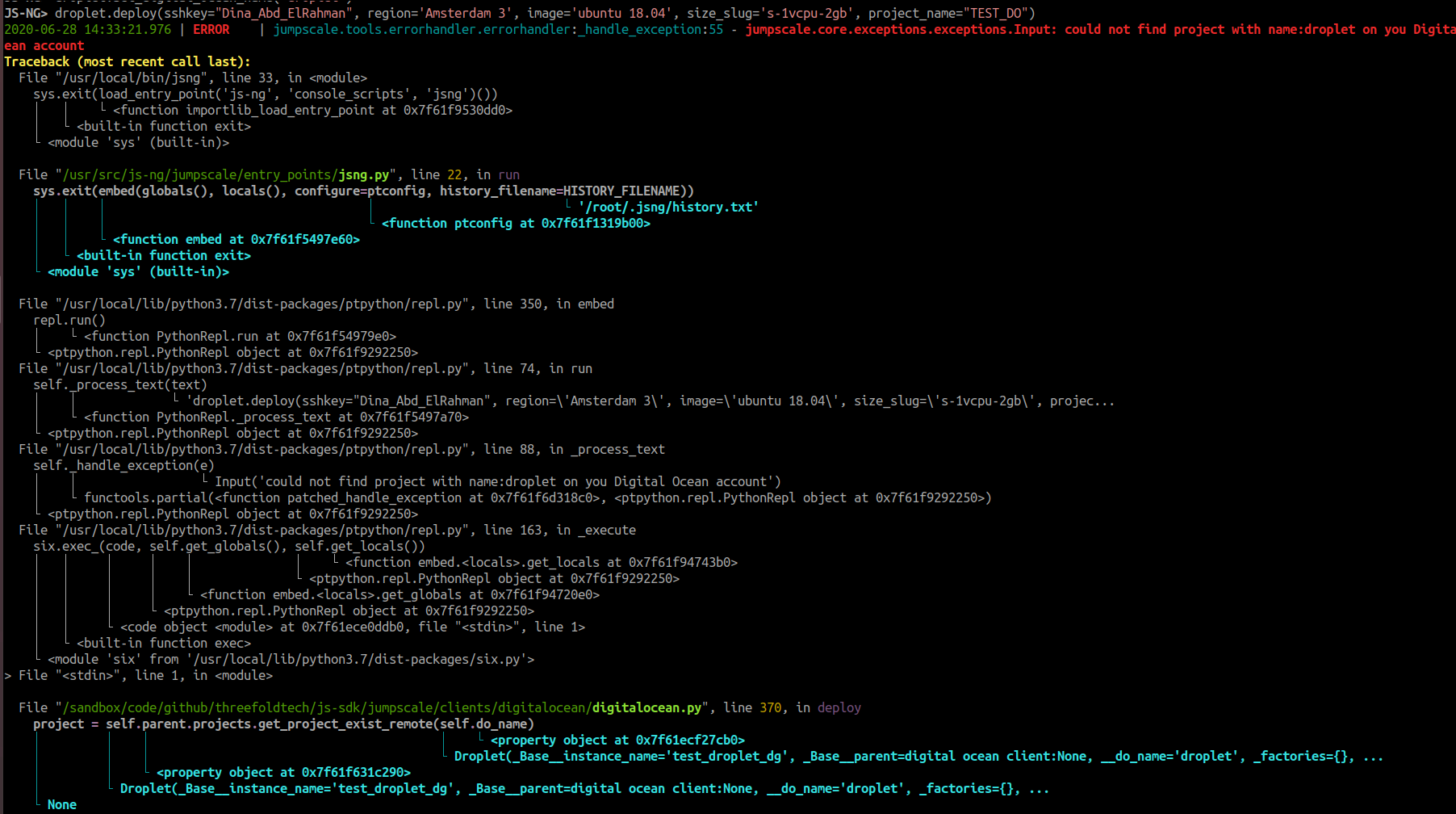 digital ocean client · Issue #156 · threefoldtech/js-ng · GitHub