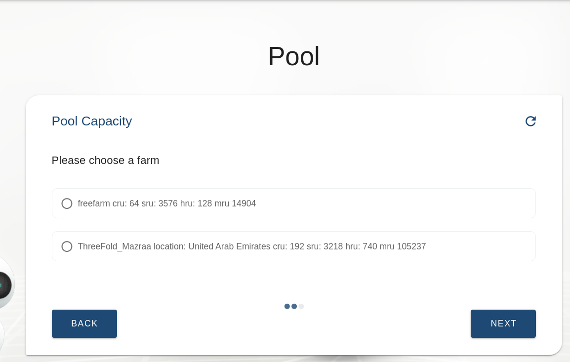 show farm location when choosing farms · Issue #439 · threefoldtech/js-sdk · GitHub