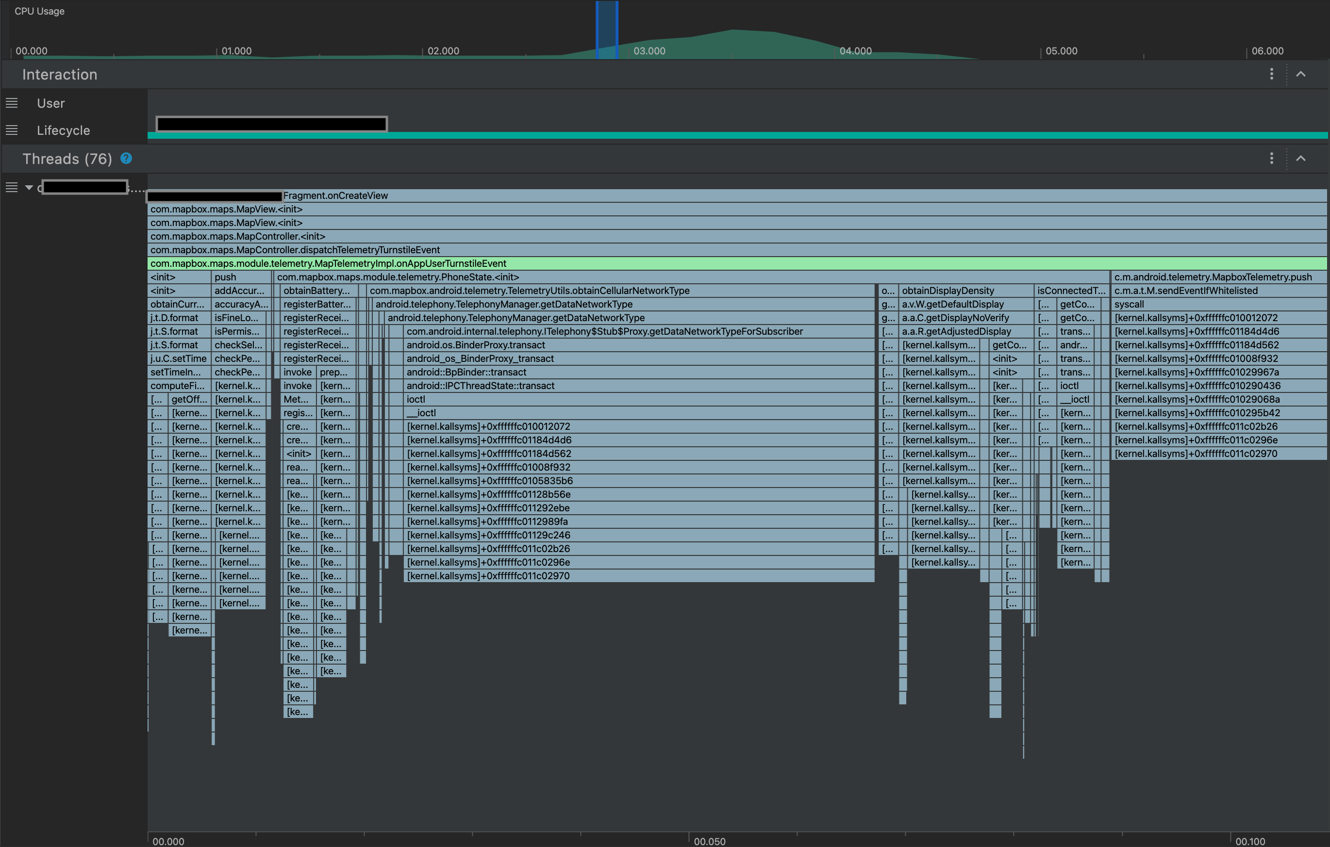 Performance Dispatchtelemetryturnstileevent On Main Thread · Issue 1643 · Mapboxmapbox Maps 