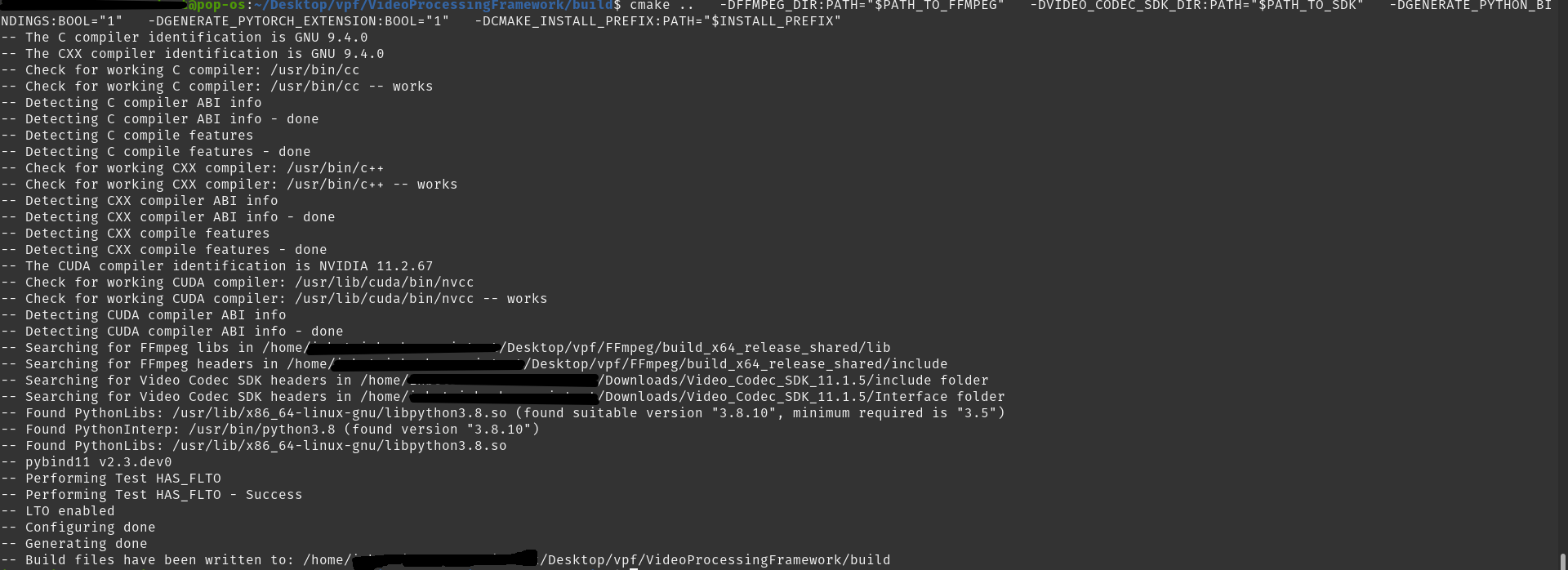Cmake build failure on pop_OS · Issue #334 · NVIDIA/VideoProcessingFramework · GitHub