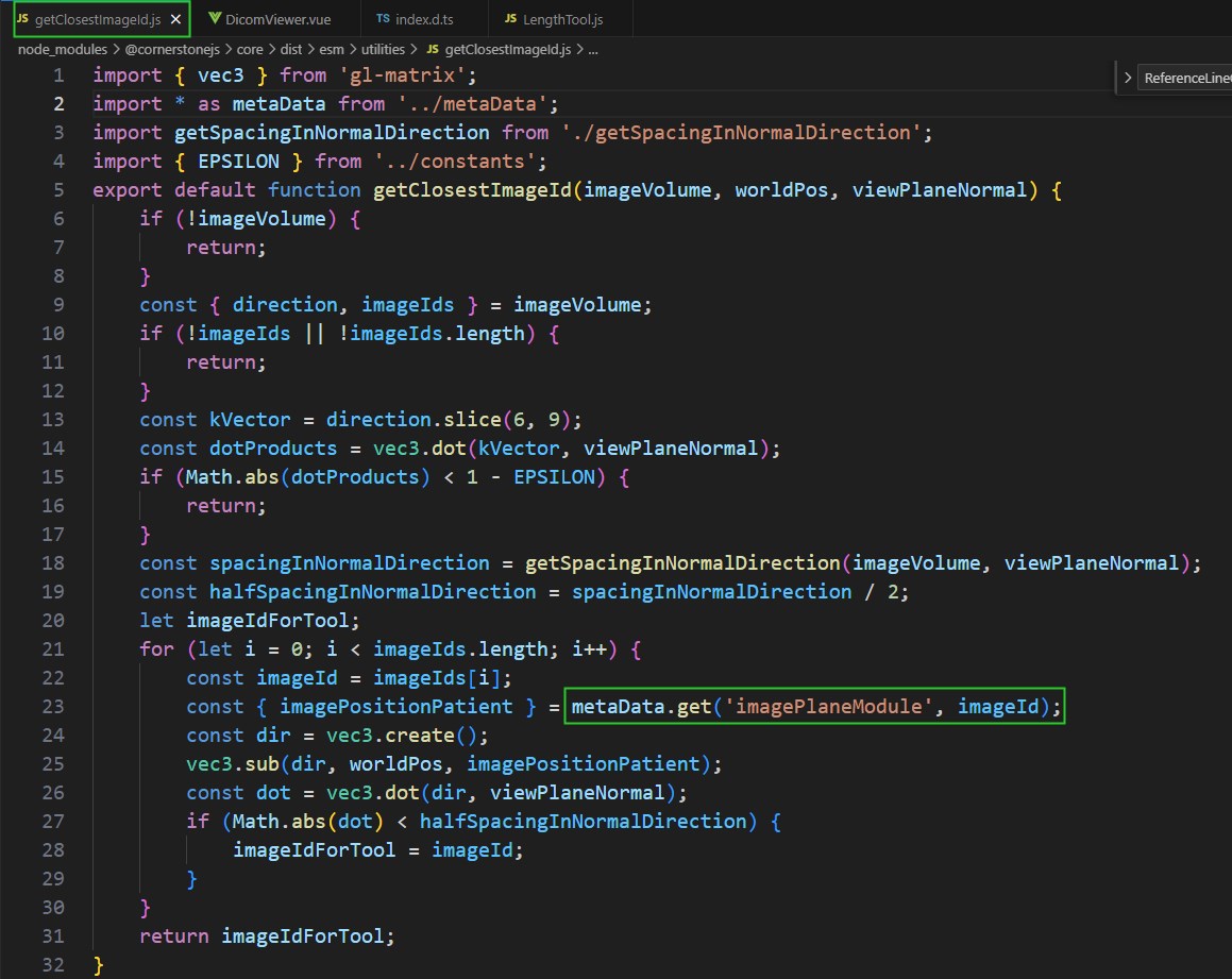 [Bug] use LengthTool in volumeViewport, It report imagePositionPatient ...