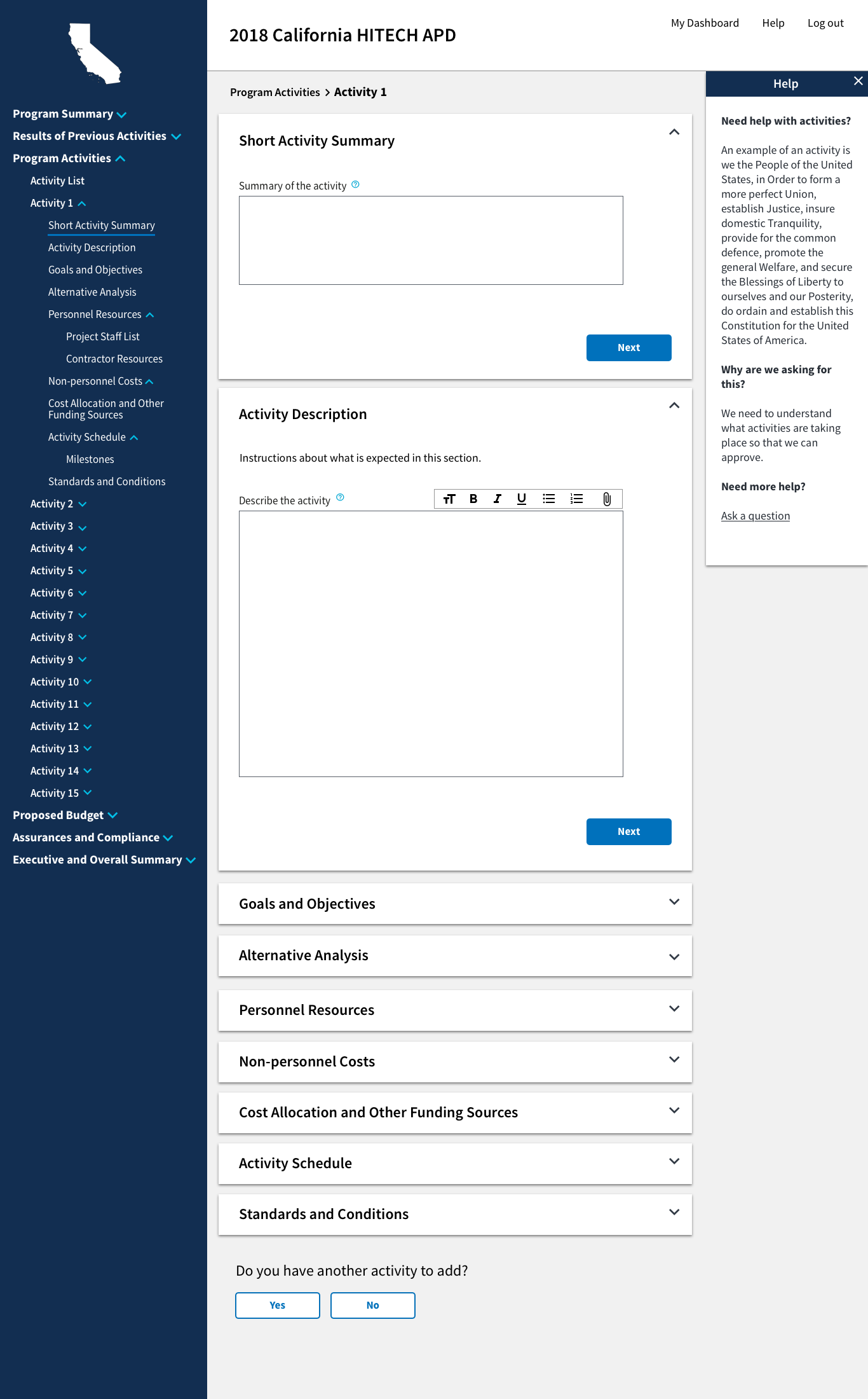 Design v1 of the submission experience · Issue #349 · Enterprise-CMCS/eAPD · GitHub