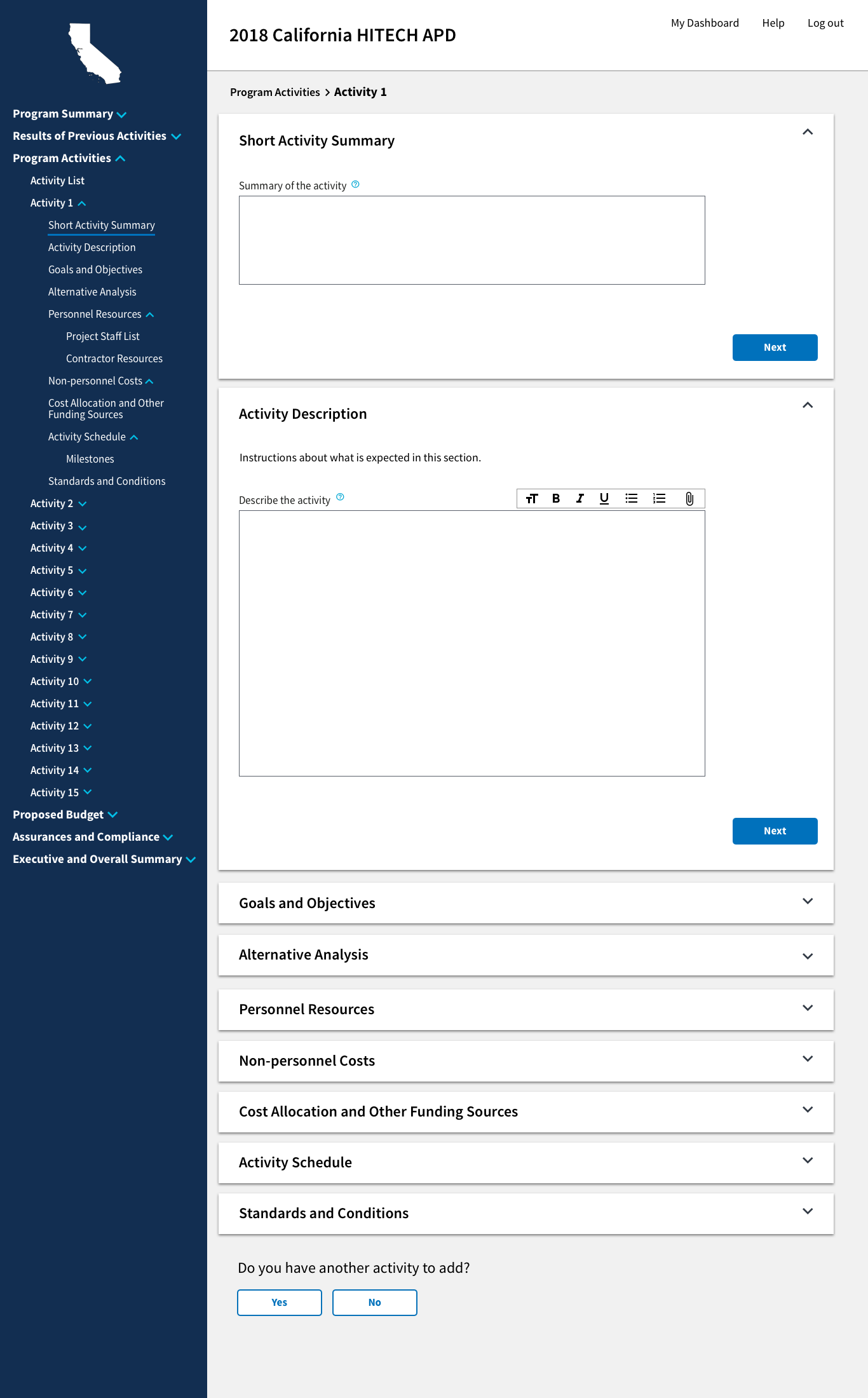 Design v1 of the submission experience · Issue #349 · Enterprise-CMCS/eAPD · GitHub