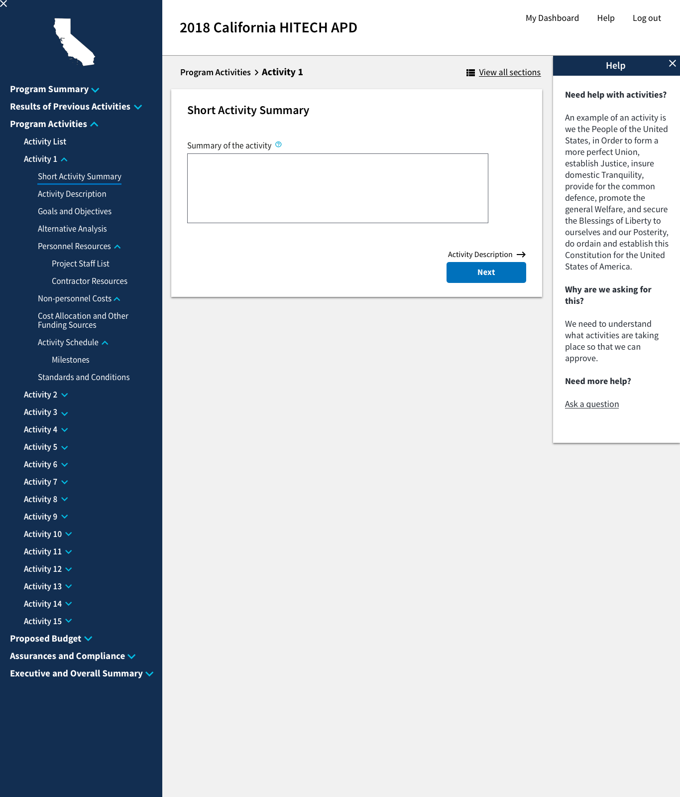 Design v1 of the submission experience · Issue #349 · Enterprise-CMCS/eAPD · GitHub