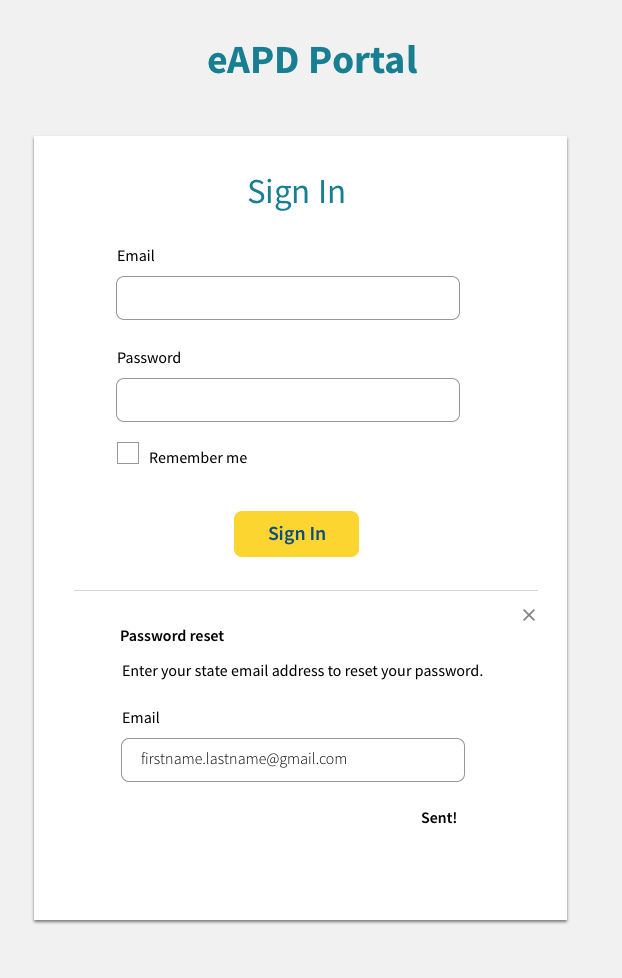 Refine the log in experience · Issue #811 · Enterprise-CMCS/eAPD · GitHub