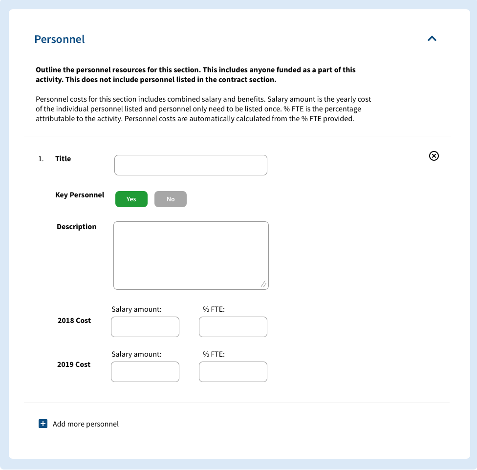 Clean up Personnel section · Issue #863 · Enterprise-CMCS/eAPD · GitHub