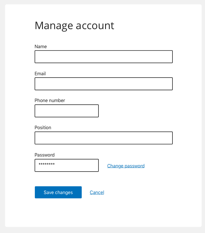 Create a UX for users to change their passwords · Issue #1274 ...