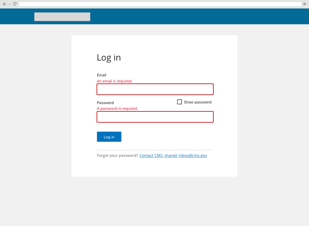 Apply design system styles to log in page · Issue #1376 · Enterprise-CMCS/eAPD · GitHub