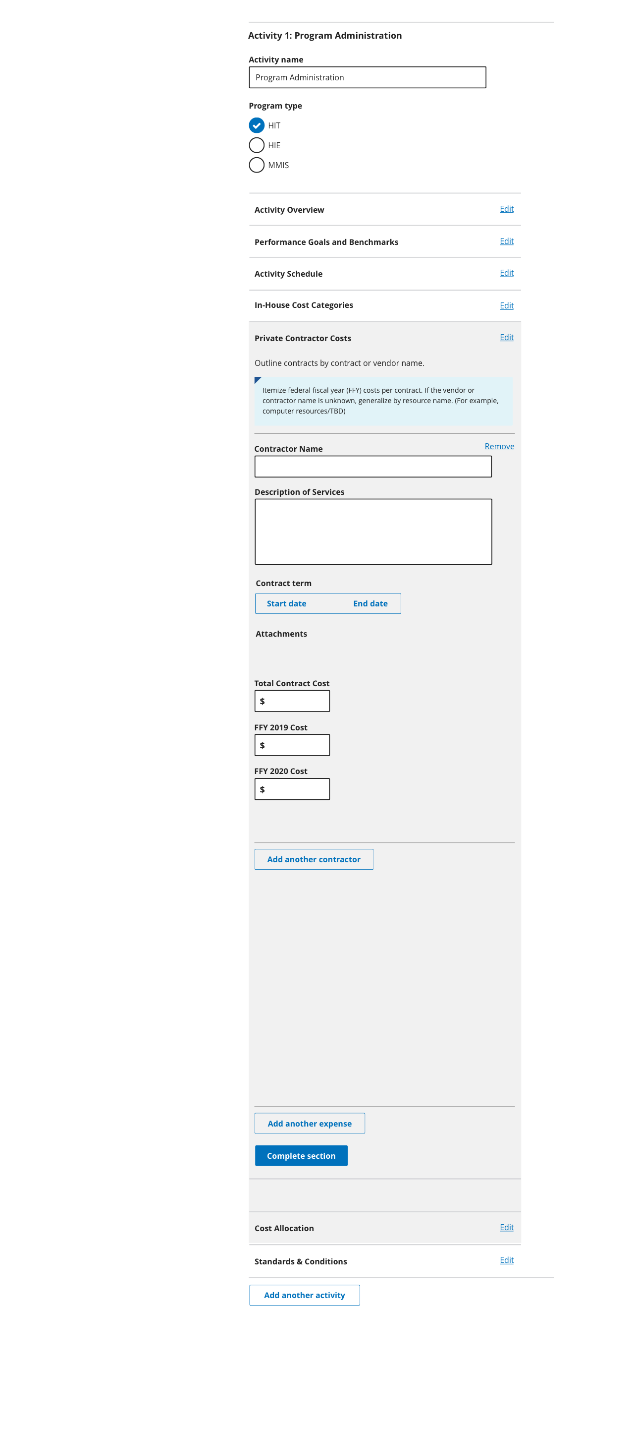 Design the Private Contractor Costs subsection using CMS design system · Issue #1463 ...