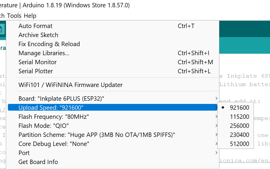 Inkplate6color V2 0 0 Definition Does Not Work On Arduino Ide 2 0 2 On Windows · Issue 1