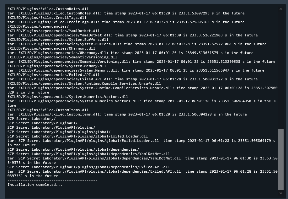Minor fixes: SCP:SL Exiled tar extract by OstojaOfficial · Pull Request ...