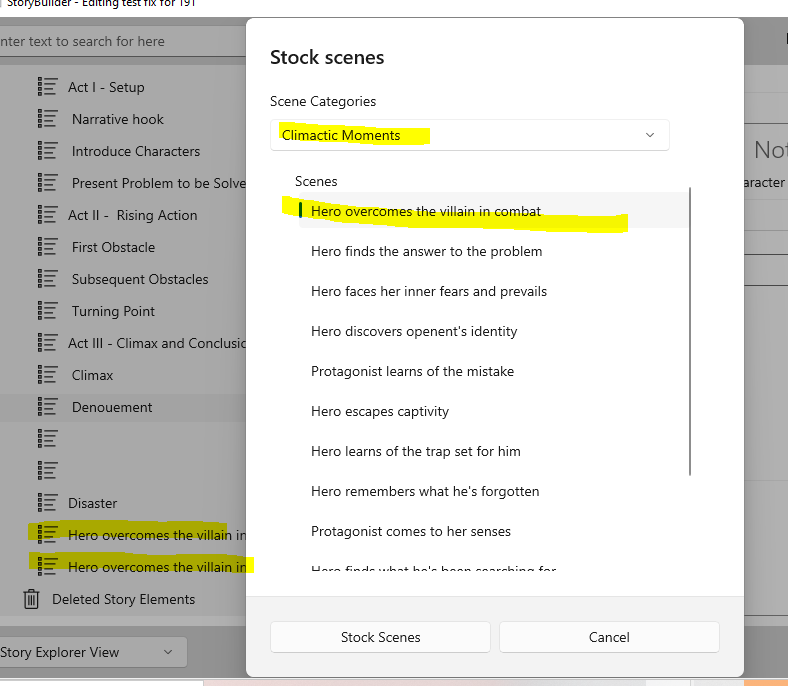 Selected stock scene displays twice · Issue #215 · storybuilder-org ...