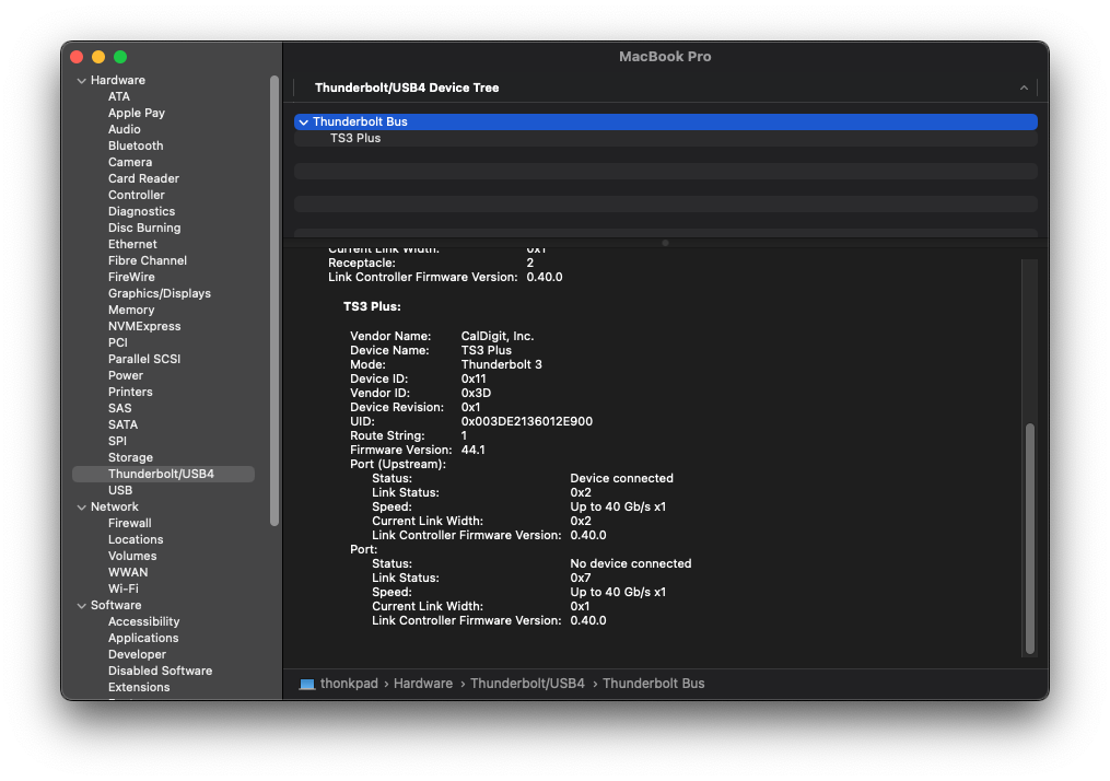 Thunderbolt dock no display output · Issue #169 · tylernguyen/x1c6-hackintosh · GitHub