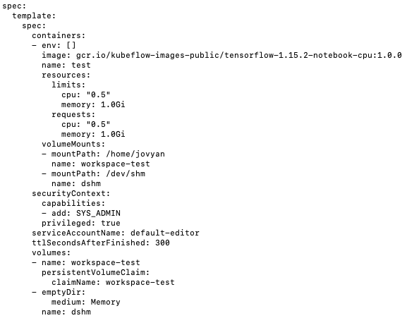 How to update notebook container to privileged mode · Issue #4666 · kubeflow/kubeflow · GitHub