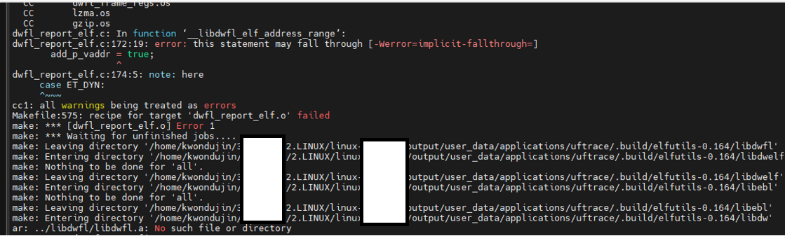 utils : install-elfutils.sh do not operate. · Issue #1819 · namhyung/uftrace · GitHub