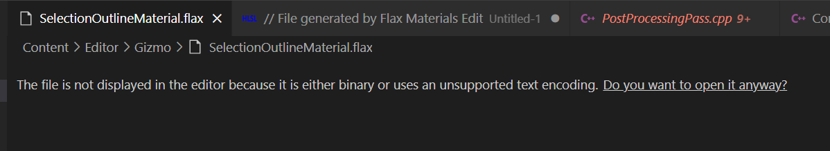 How to open shader files under the "Content " folder · Issue #622 · FlaxEngine/FlaxEngine · GitHub