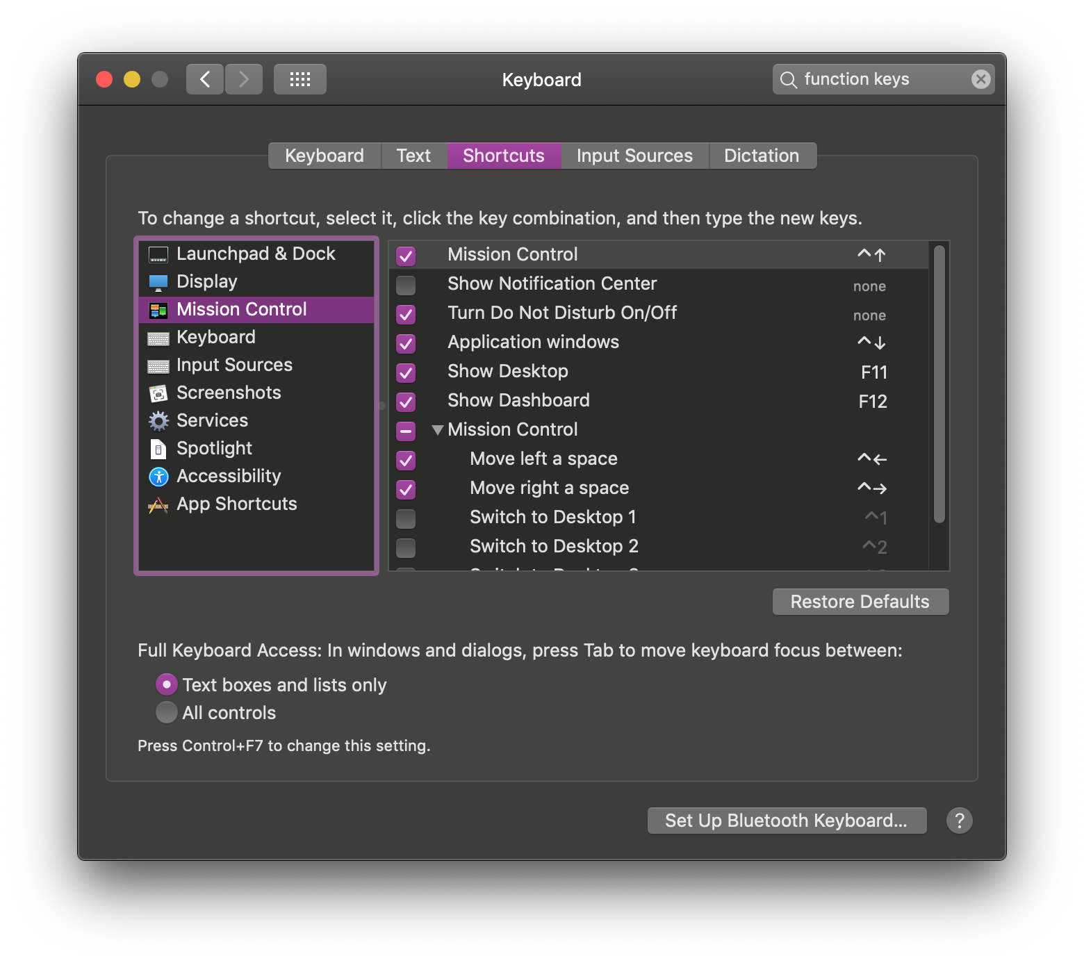 How to Change F3 from Mission Control to Notification Center · Issue ...