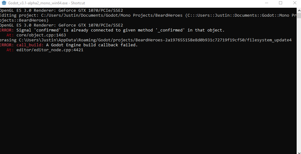 C#: Project failed to build, "A Godot Engine build callback failed" · Issue #23562 · godotengine ...