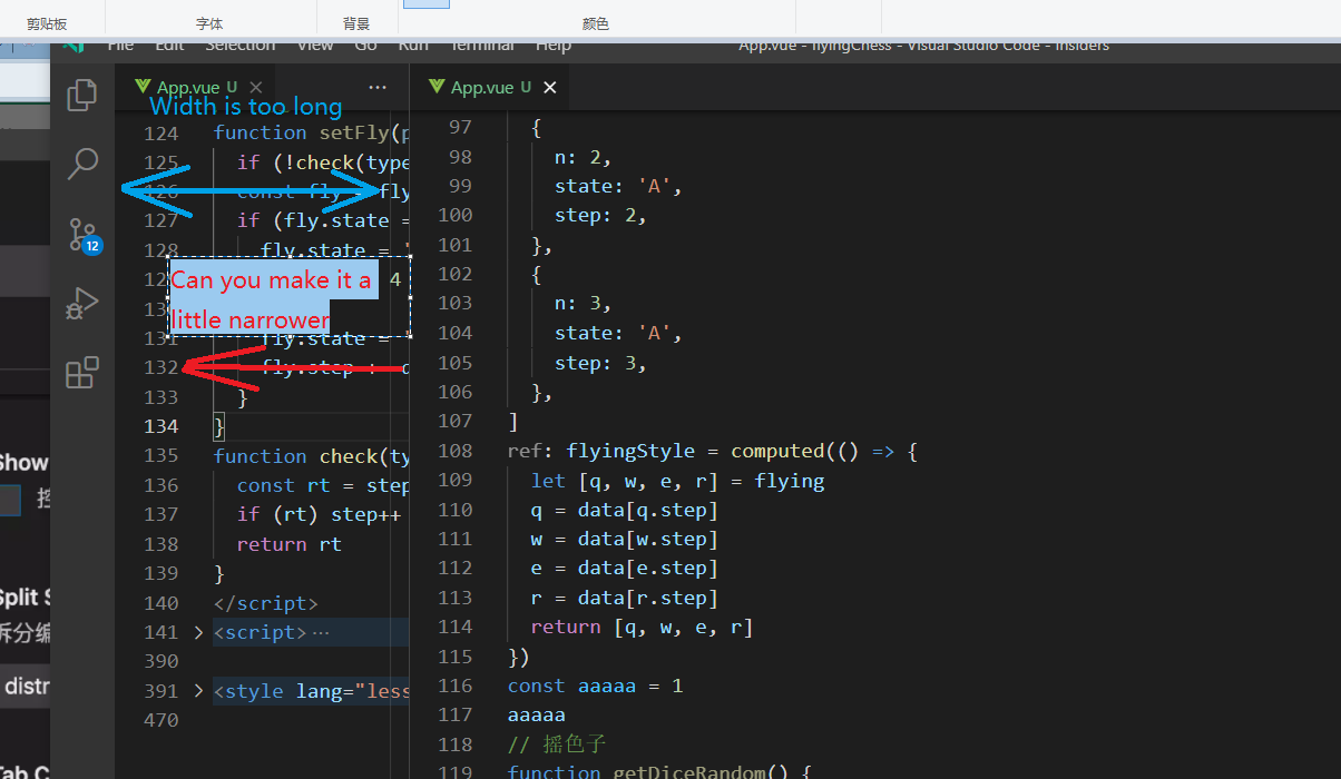 Make the editor width narrower · Issue #125385 · microsoft/vscode · GitHub