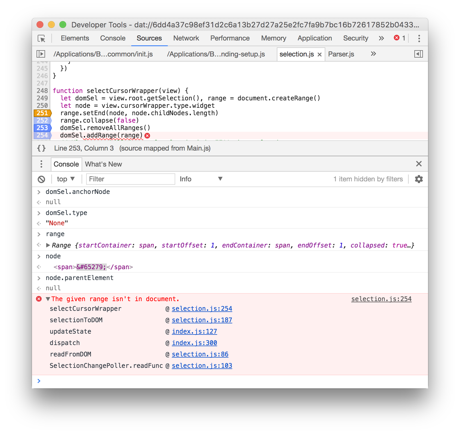 The given range isn't in document Error · Issue #767 · ProseMirror ...